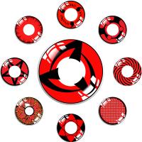 China OEM Cosplay Contact Lens Soft Halloween Crazy Colored 40% Water content for sale