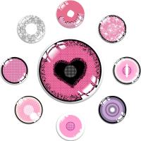 China Solid Color Big Blue Eye Contact Lens With 0.08mm Center Thickness for sale