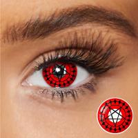 China Solid Color Big Blue Eye Contact Lens With 0.08mm Center Thickness for sale