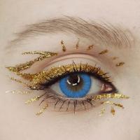 China OEM Blue Monster Eye Cosplay Contact Lens Halloween Crazy Anime Sharingan Contact Lens for sale