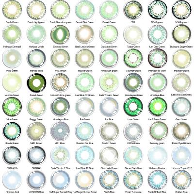 China OEM Yearly gray green contact lenses Prescription Power Soft Eye for sale