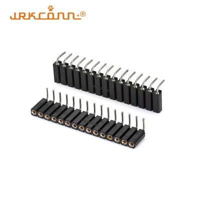 China Custom Header Pitch 2.54 Mm Connector Right Angle Pin Header Socket for sale