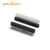 China Female 1.27 Mm Header Right Angle Pins Header Connector Gold Plating Tin Plating 1A for sale