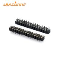 China ST Type Double Row Connector 2.54 Mm Beryllium Copper Socket Pin Header Pcb for sale