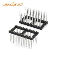 China Beryllium Copper Female Header Ic Socket Connectors 180 Degree For Printed Circuit Board for sale