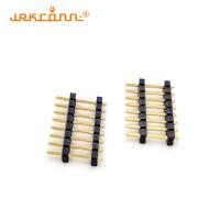 China PCB Pin Smd Male Header Connector Plated Gold 8 Pin Solder Header Pins Double Layer for sale