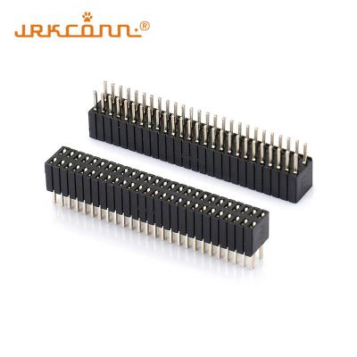 China ST Female Header 1.27 Mm Pitch Header Vertical Double Sided Board To Board Header for sale