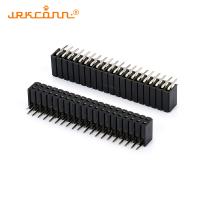 China Right Angle Header Connector 2mm Female Header Socket Connector Insulator Height 7.2mm for sale