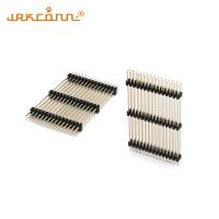 China Pin Header Connectors 1.27mm Pitch Pcb Pin Connector Gold Plating 1U Three insulators for sale