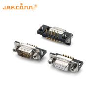 China 9 Pin D Sub Connector Machined Pin Right Angle DB 9P Male D type Connector For PCB for sale
