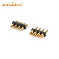 China Low Profile Gold 2.54mm Pogo Pins Connector Spring Loaded Pin with 12V Voltage and Stainless Steel SUS304 Spring Material for sale
