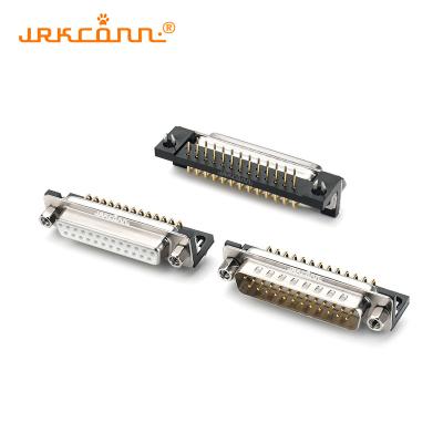 China 25 Pin D Type Connector D-Subminiature Gold Plated Male Female VGA D Sub Connector for sale