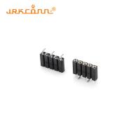 China Brass Terminals 2.54mm Pitch SMT Pin Female Connector for Single Row Header PCB Header for sale