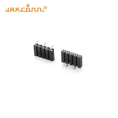 China Brass Terminals 2.54mm Pitch SMT Pin Female Connector for Single Row Header PCB Header for sale