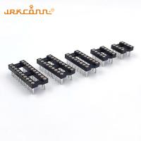 China Press-Fit IC Socket 2.54mm Solderless Press-Fit Mount Copper Alloy Contacts for sale