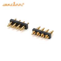 China 2.54mm 3 Pin Pogo Pin Connector Brass Plunger 3A Current for sale
