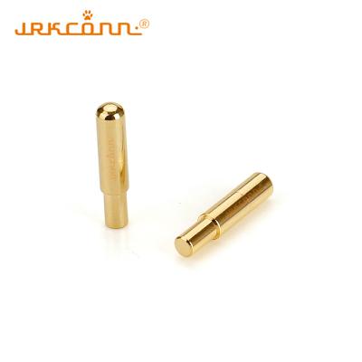 China CNC-Machined Brass Connector Pins 14.5mm Length Solid and Spring-Loaded for PCB Applications for sale