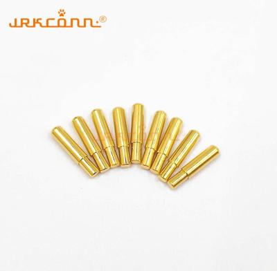 China Precision 14.5mm Length PCB Contact Pin with 5A Current Rating and Spring Loaded Brass Terminal for sale
