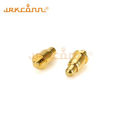 China Double Headed Gold Plated Pogo Pin Connector with 3 ~ 5A Current Rating and Spring Loaded Pin for sale