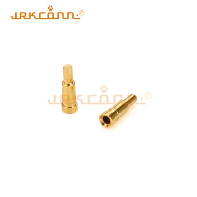 China 5.7mm Length Gold-plated Socket Contact Receptacle Machined Pin With No Tail for sale