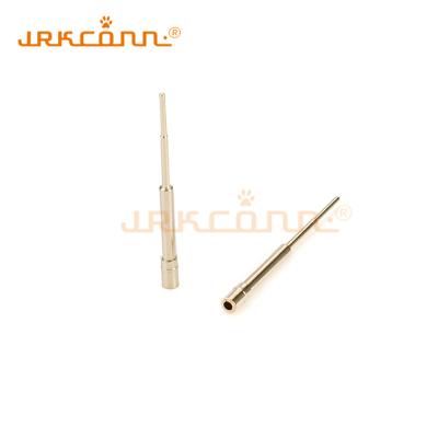 China 18.5mm Length Screw Machined Pins with Full Gold Plating and 3A Current Rating for PCB Connectors for sale