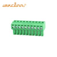China 10 Position Terminal Block with 3.5/3.81 mm Pitch and 8A Current Rating for Industrial Applications for sale