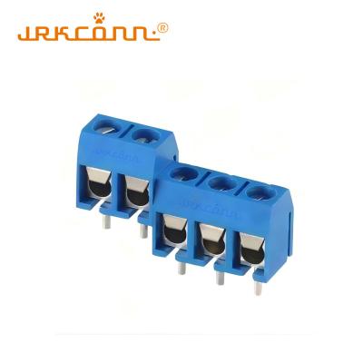 China PCB Screw Terminal Block Terminal Screw Block 300V-5.0 With Phosphor Bronze Wire Guard for sale