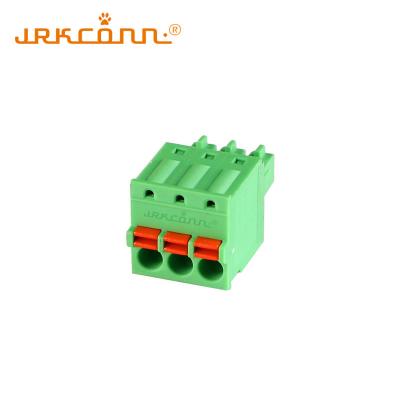 China 3.5mm/3.81mm Pitch Plug-in Terminal Block with 8A Rated Current For Power Supply and Industrial Control for sale