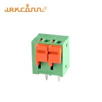 China 5.08mm/7.62mm Pitch PA66 Housing PCB Spring Terminal Blocks 2 Pin for sale