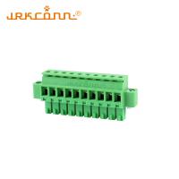 China Plug-in PCB Terminal Block Connector with 8A Current Rating, 3.5/3.81mm Pitch, and 2P-22P Poles for sale