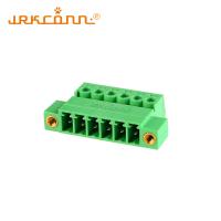 China 3.81mm Pitch 8 Poles PCB Screw Terminal Block Green Wire Terminals for sale