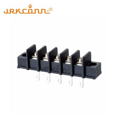 China 8.25mm Pitch 15A Rated Current PA66 Housing Barrier Terminal Block Screw Terminal Block for Industrial Applications for sale