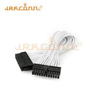 China 30cm White Sleeved 16AWG ATX Power Extension Cable for Gaming PCs and Custom Builds for sale