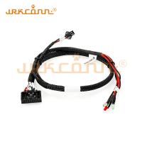 China EV Charging Station Wire Harness with 20P Positions PET Braided Sleeve Protection and LED Indicator Light for sale