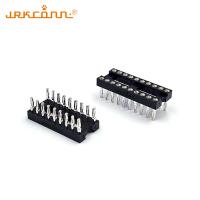 China 2.54mm Pitch Solderless Press-Fit DIP IC Socket with Gold Plated Contacts for PCB Mount for sale