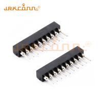 China 1.778mm Pitch Straight Single Row Precision Machined Female Header for sale