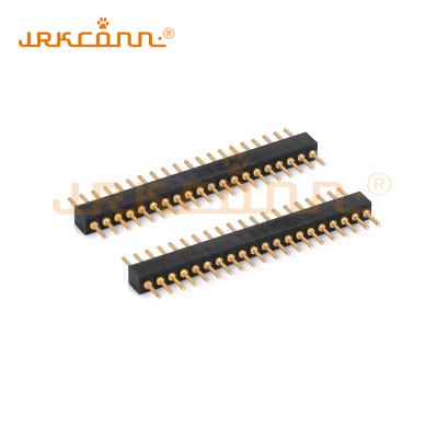 China 1.778mm Single Row Straight Machined Pin Header Connectors With Gold Plating for sale
