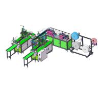 China High Output Hospital Folding 3 Ply Face Mask Making Machine for sale