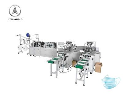 China High Capacity PLC Control 3 Layer Face Mask Machine for sale
