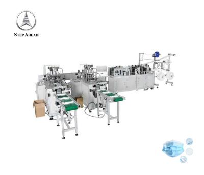 China Three Layer Hospital 1600kg 3 Ply Face Mask Making Machine for sale