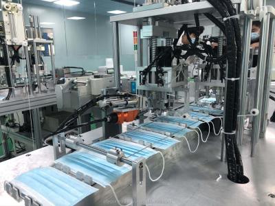 China Precise Type Automatic Medical 3 Ply Face Mask Body Making Machine for sale