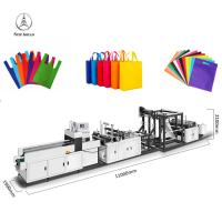 China 5 In 1 Non Woven Bag  Machine 130pcs/ Min 5KW PLC For Supermarket for sale