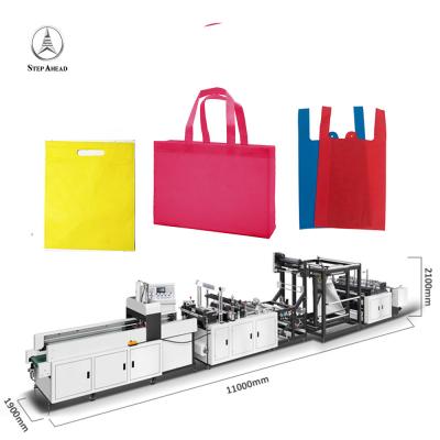 China 220v Non Woven Bag Machine Handle Box D Cut Shoes Vest T Shirt 60pcs/ Min for sale
