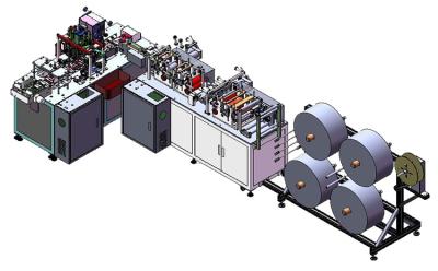 China Dust Proof Flat Mask Machine 3d Kf94 Kn95 N95 100-130pcs/ Min for sale