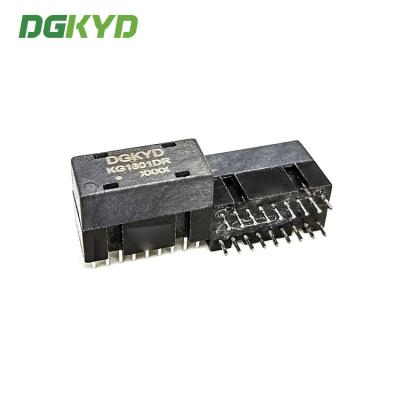 China KG1801DR 18-Pin DIP Ethernet Transformer 1000BASE-TX 1000M Network LAN Magnetics Module for sale