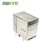 China DGKYD21B084AB2A5D068 2X1 Multi-Port 100M Connector 10P8C RJ45 Modular Jack Ethernet Filter for sale