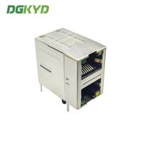 China DGKYD21B084AB2A5D068 2X1 Multi-Port 100M Connector 10P8C RJ45 Modular Jack Ethernet Filter for sale