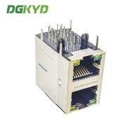 China DGKYD21B084AB2A5D068 2X1 Multi-Port 100M Connector 10P8C RJ45 Modular Jack Ethernet Filter for sale