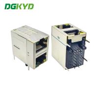 China DGKYD21B084AB2A5D068 2X1 Multi-Port 100M Connector 10P8C RJ45 Modular Jack Ethernet Filter for sale