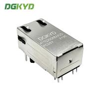 China DGKYD411Q200AB2A2DPC057 50U 5G RJ45 Shielded Connector Single Port with 12 Positions and Gold 6u-50u Plating for sale